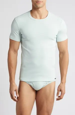 TOM FORD Cotton Jersey Crewneck T-shirt Pale Mint