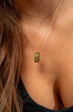 Sterling Forever Birth Flower Pendant Necklace - Silver/april