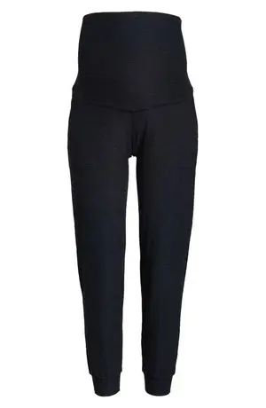 Beyond Yoga Spacedye Maternity Joggers - Darkest Night