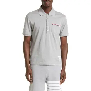 Thom Browne Pocket Polo - Light Grey