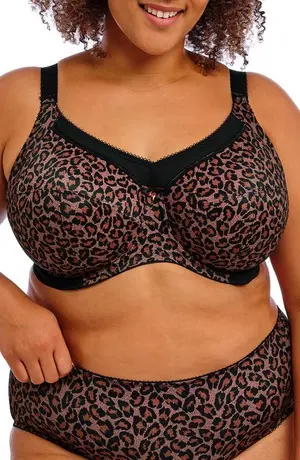 GODDESS Kayla Full Cup Full Figure Underwire Bra - Dark Leopard