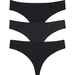 Honeydew Intimates Intimates Skinz 3-pack Thong Black/ Black/ Black