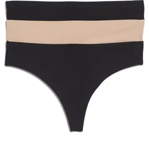 Honeydew Intimates Intimates Skinz 3-pack Thong Black/nude/black