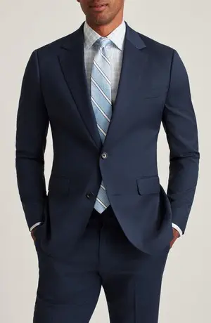 Bonobos Jetsetter Slim Fit Stretch Wool Suit Jacket - Light Navy