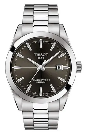 TISSOT Tissot Powermatic 80 Automatic Bracelet Watch Anthracite