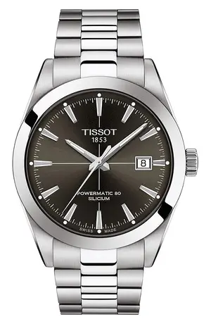 TISSOT Tissot Powermatic 80 Automatic Bracelet Watch Anthracite
