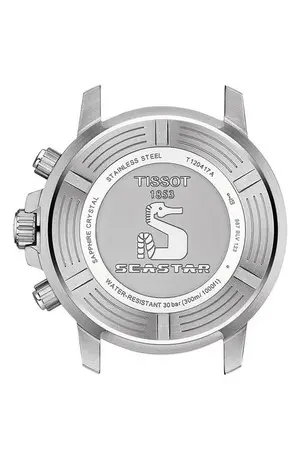 TISSOT Seastar Chronograph Stainless Steel Bracelet Watch - Green Gradient