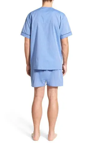 Majestic International Cotton Blend Pajamas - Blue