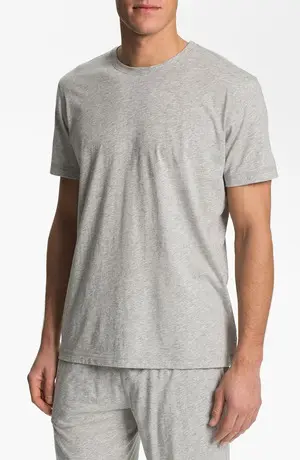Daniel Buchler Peruvian Pima Cotton T-shirt Grey Heather