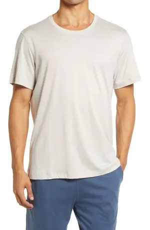 Daniel Buchler Peruvian Pima Cotton T-shirt Pebble