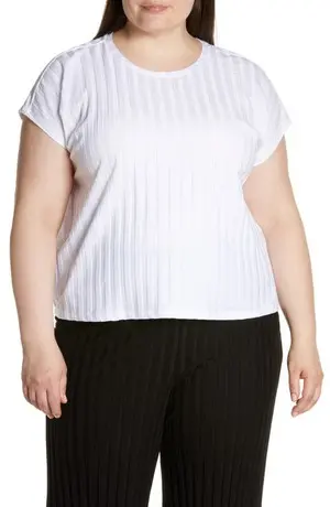 Eileen Fisher Crewneck Boxy Top White