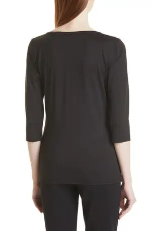 BOSS Scoop Neck Stretch Jersey Top