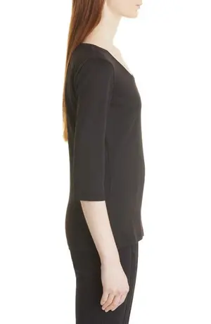BOSS Scoop Neck Stretch Jersey Top