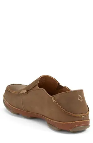 Olukai Moloa Leather Slip-on Loafer - Ray/ Toffee