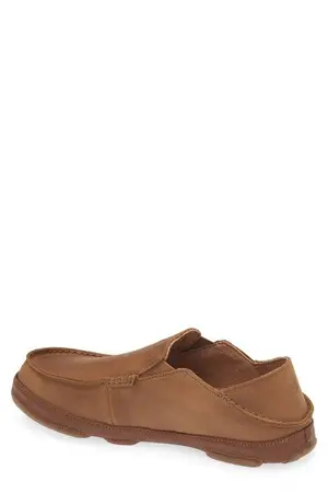 Olukai Moloa Leather Slip-on Loafer - Ray/ Toffee