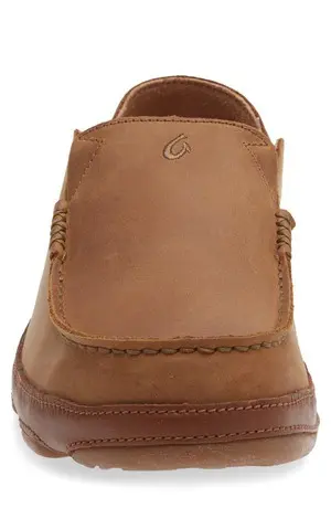 Olukai Moloa Leather Slip-on Loafer - Ray/ Toffee