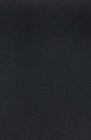 Nordstrom King Twill Silk Pocket Square - Black