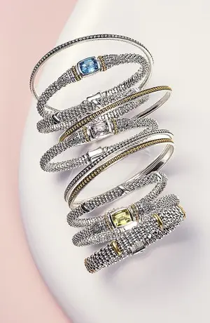 Lagos Caviar Bangle - Sterling Silver