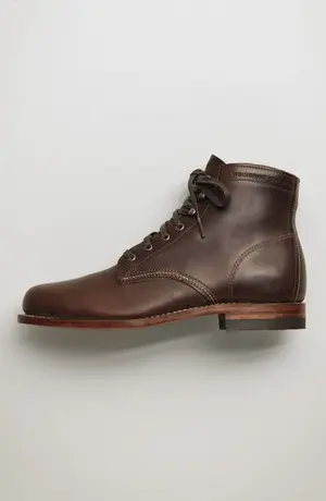 Wolverine 1000 Mile Plain Toe Boot - Brown