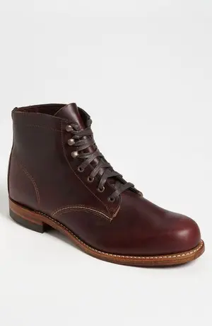 Wolverine 1000 Mile Plain Toe Boot Cordovan