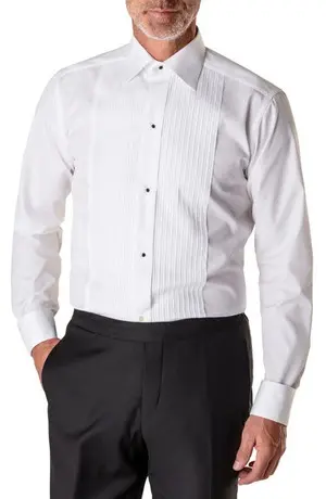 Eton Pleated Bib Tuxedo Shirt