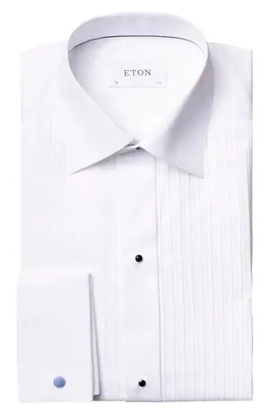 Eton Pleated Bib Tuxedo Shirt