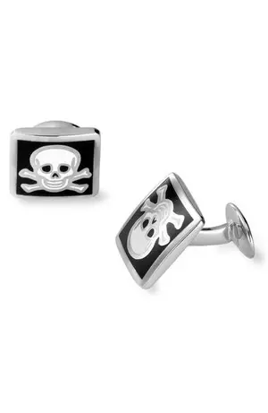 David Donahue Sterling Cuff Links - Black