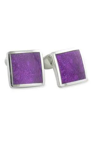 David Donahue Textured Cufflinks & Tie Clips