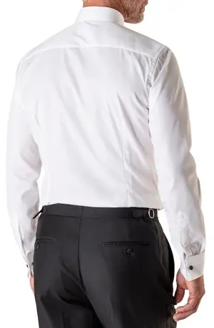 Eton Slim Fit Pleated Bib Tuxedo Shirt - White