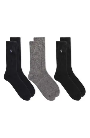 Ralph Lauren 3-pack Crew Socks - Assorted