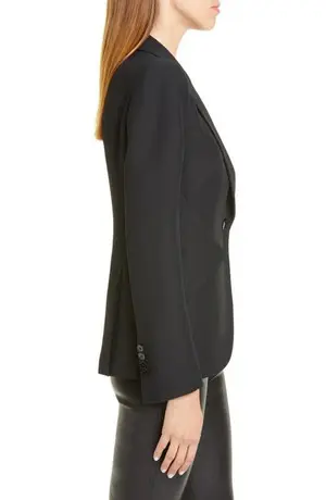 Alexander McQueen Leaf Crepe Jacket - Black