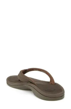 Olukai Ohana Flip Flop - Java Faux Leather