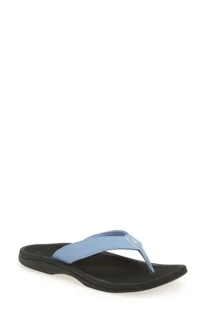 Olukai Ohana Flip Flop - Ocean Fog/black
