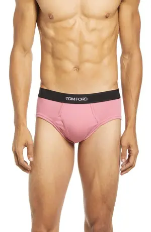 TOM FORD Cotton Stretch Jersey Briefs Antique Pink