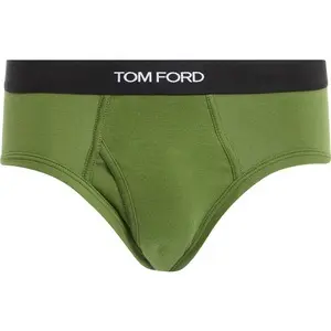 TOM FORD TOM FORD Cotton Stretch Jersey Briefs Khaki