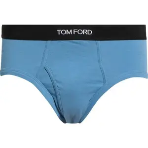 TOM FORD Cotton Stretch Jersey Briefs - Mid Blue