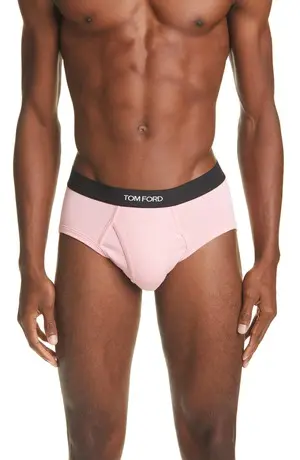 TOM FORD Cotton Stretch Jersey Briefs Pale Pink