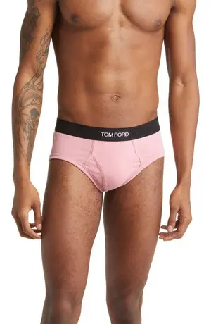 TOM FORD Cotton Stretch Jersey Briefs Washed Rose