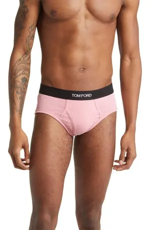 TOM FORD Cotton Stretch Jersey Briefs Washed Rose