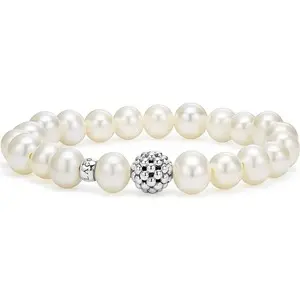 Lagos LAGOS Bead Stretch Bracelet Pearl