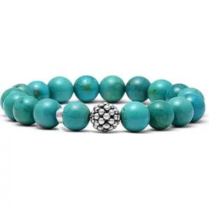 Lagos LAGOS Bead Stretch Bracelet Turquoise