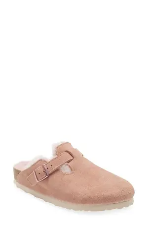 BIRKENSTOCK Boston Shearling Clog Light Rose/ Light Rose