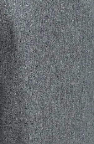 Berle Self Sizer Waist Pleated Classic Fit Wool Gabardine Dress Trousers - Medium Grey