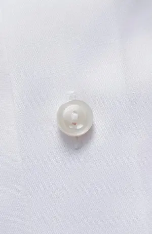 Eton Classic Fit Solid Dress Shirt - White