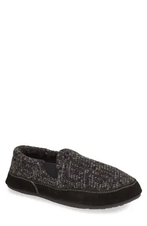 Acorn Fave Slipper Charcoal Tweed