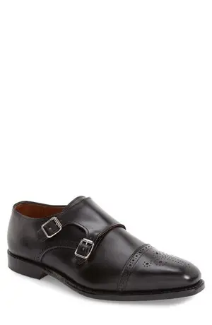Allen Edmonds St. Johns Double Monk Strap Shoes - Black