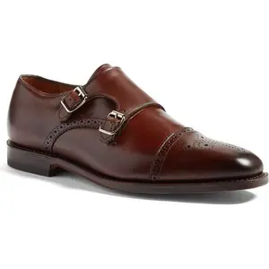 Allen Edmonds St. Johns Double Monk Strap Shoes - Chili