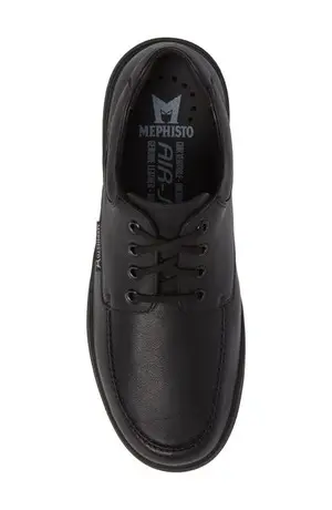 Mephisto Douk Hydroprotect Waterproof Moc Toe Derby - Black Calfskin
