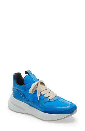 Alexander McQueen Alexander Runner Sneaker Lake Blue/ Silver
