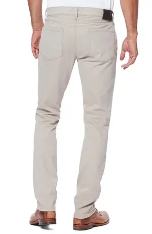 Paige Federal Slim Straight Leg Twill Pants - Clean Khaki